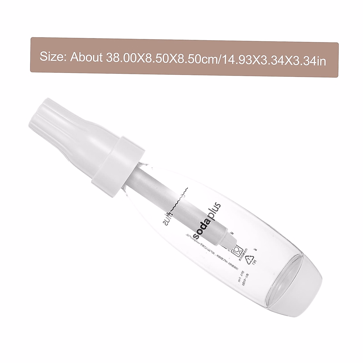 TIDTALEO 1pc sparkling water machine water carbonator DIY tools carbonated drink maker carbonating soda machines for home Beverage Maker Tool chemical machine white food grade bpa household