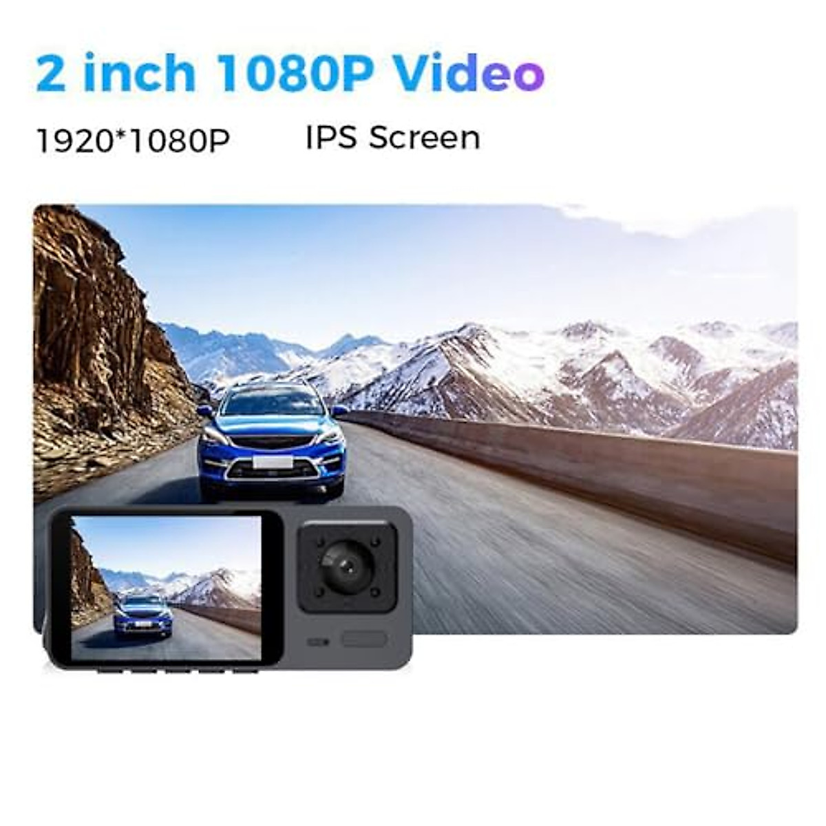 Dash Camera Dash Cam 1080P Dash Camera for Metal Automotive Cars DVR Driving Recorded with 2.0In IPS Screen Parking Monitor Loop Recording Accident Lock Motion Detection