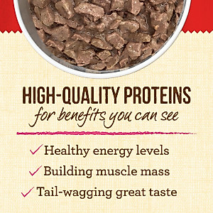 Merrick Lil’ Plates Premium Grain Free Natural Wet Dog Food For Small Dogs, Soft Teeny Texas Steak Tips Recipe - (Pack of 12) 3.5 oz. Tubs