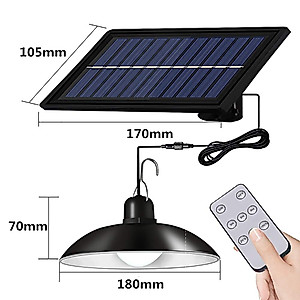 Solar Pendant Light night lamp, Solar Pendant Light Waterproof Solar Shed Light Led Solar Hanging Light For Home Street Garden
