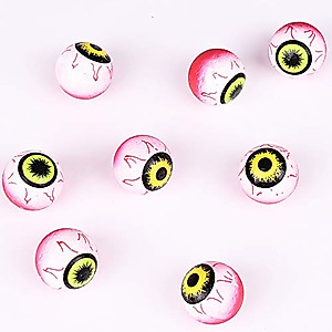 Halloween Party Decorations Supplies Indoor - Fake Eyes Eyeballs Horror Scary Outdoor Stuff 35mm (1.38") 8Pcs Simulation Props Favors