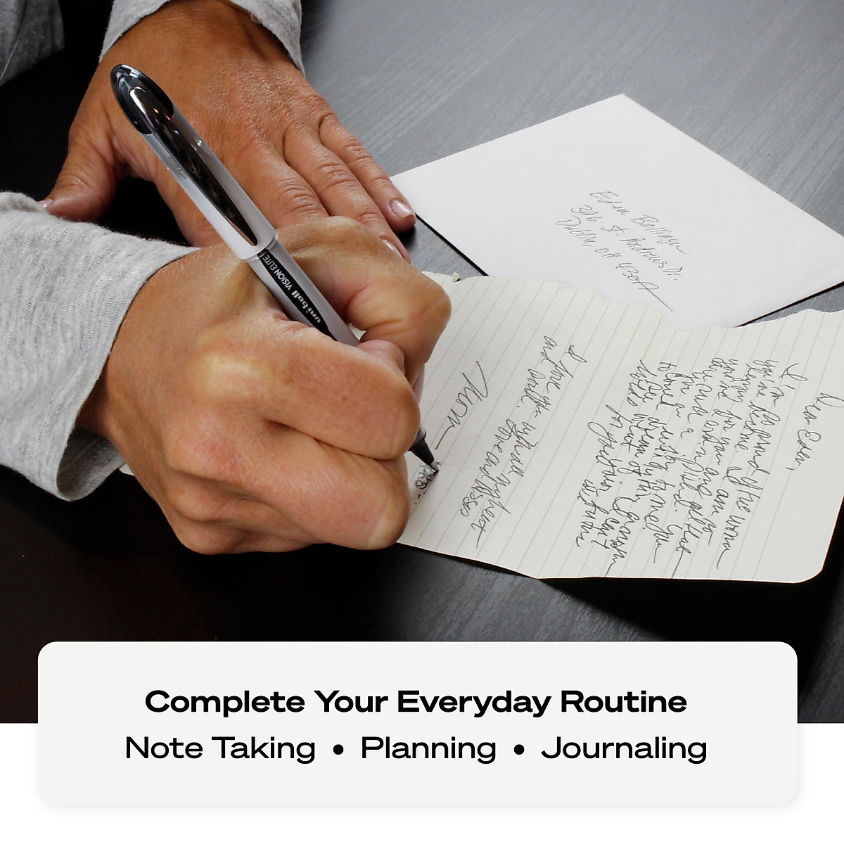 Uni-Ball Vision Elite Rollerball Pen Assorted Color 8-Pack Airplane Safe #90199