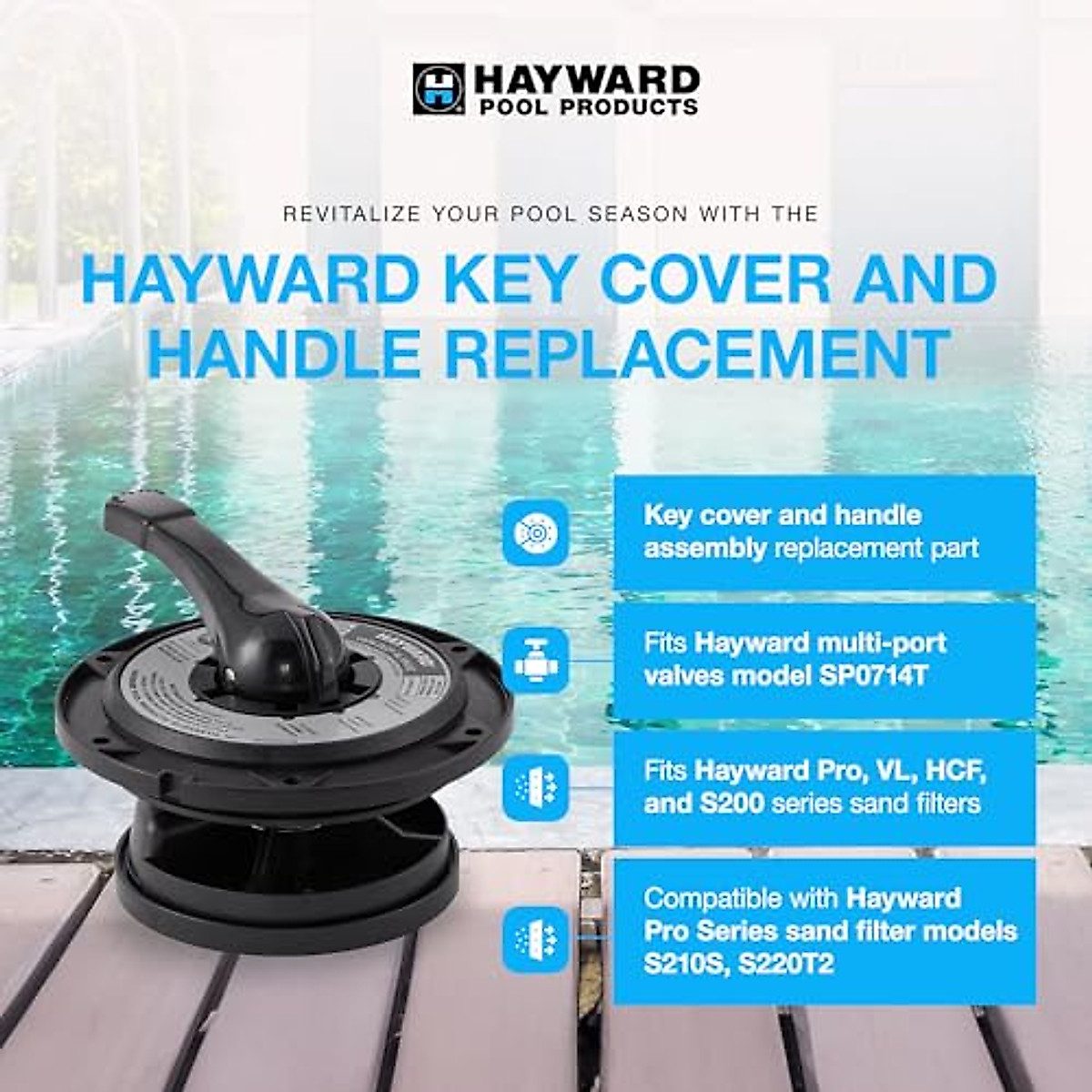 Hayward SPX0714BA Key Cover and Handle Assembly