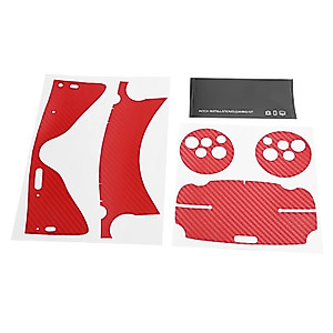 070 VR Headset and Controller Skin, Protective Decal Stickers PVC Skin Cover for Oculus Quest 2, Virtual Reality Gaming Accessories(Red)