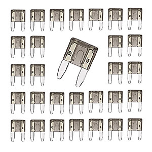 Kodobo 100 Pack Auto Fuses 2 AMP APM/ATM 32V Mini Blade Style Fuses 2A Short Circuit Protection Car Fuse - 100Pack