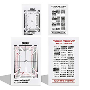 The Center Tool Card Grading - Centering Tool New 2022 Includes 2X Card Centering Tool and 2X Centering Guide (Card)