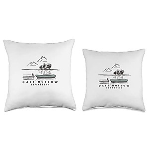 Dale Hollow Lake Souvenir Dale Hollow Tennessee Throw Pillow, 18x18, Multicolor