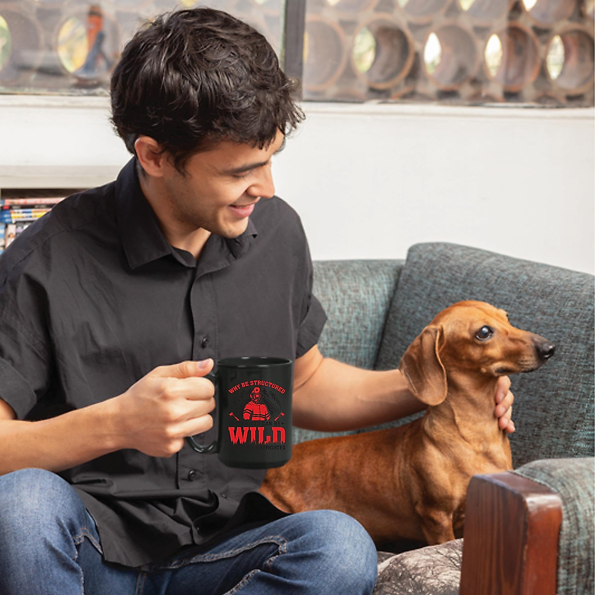 Wildland Firefighter Gift Ideas for Outdoorsy People 11oz 15oz Black Coffee Mug