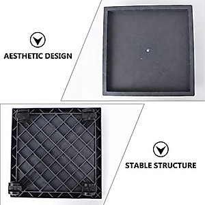 Holibanna Plant Stroller Plant Caddy Plant Caddy Movable Flower Pot Stand Square Flower Pot Mover Plastic Planter Pallet Dolly Caster with Wheels for Indoor Outdoor Resin Plant Pots Tray Food Tray