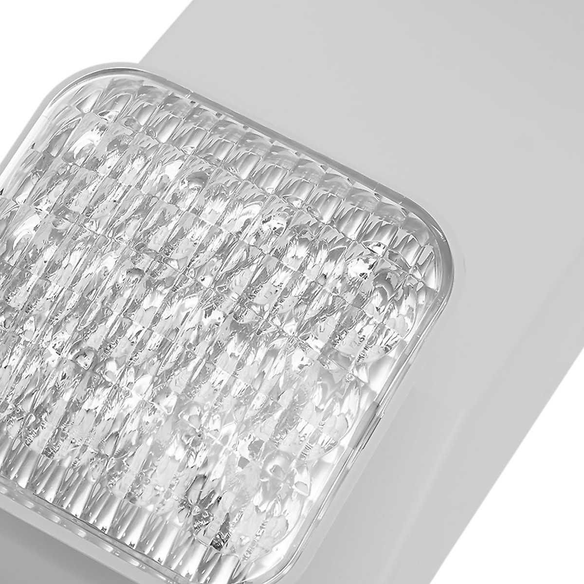 Giciashop 6 Pack Emergency Lights, Two Head Adjustable Commercial Emergency Lights Wall Mounted & Side Suction LED Emergency Light for Entertainment Venues, Shopping Malls, Hotels, Office Buildings