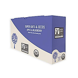 Peter Rabbit Organics SUPER Oats & Seeds, Apple & Blueberry, 4 oz Pouches, (Pack of 10)