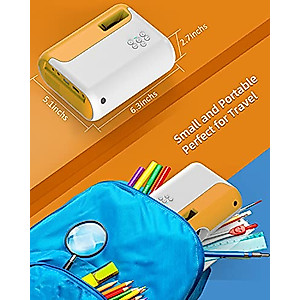 Mini WiFi Projector Portable - Salange 2023 Upgraded Pico 1080P Supported Video Projectors for Outdoor Movies, Kids Cartoon, Home Theater, Compatible with iPhone, Laptop, TV Box, HDMI