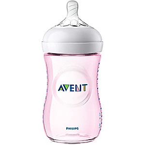 Philips Avent Natural Baby Bottle Pink Gift Set, SCD206/11