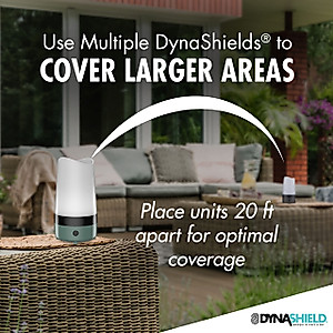 DynaShield DS1000-MSSR Outdoor Mosquito Deterrent Device - Uses Natural Essential Oils - No DEET