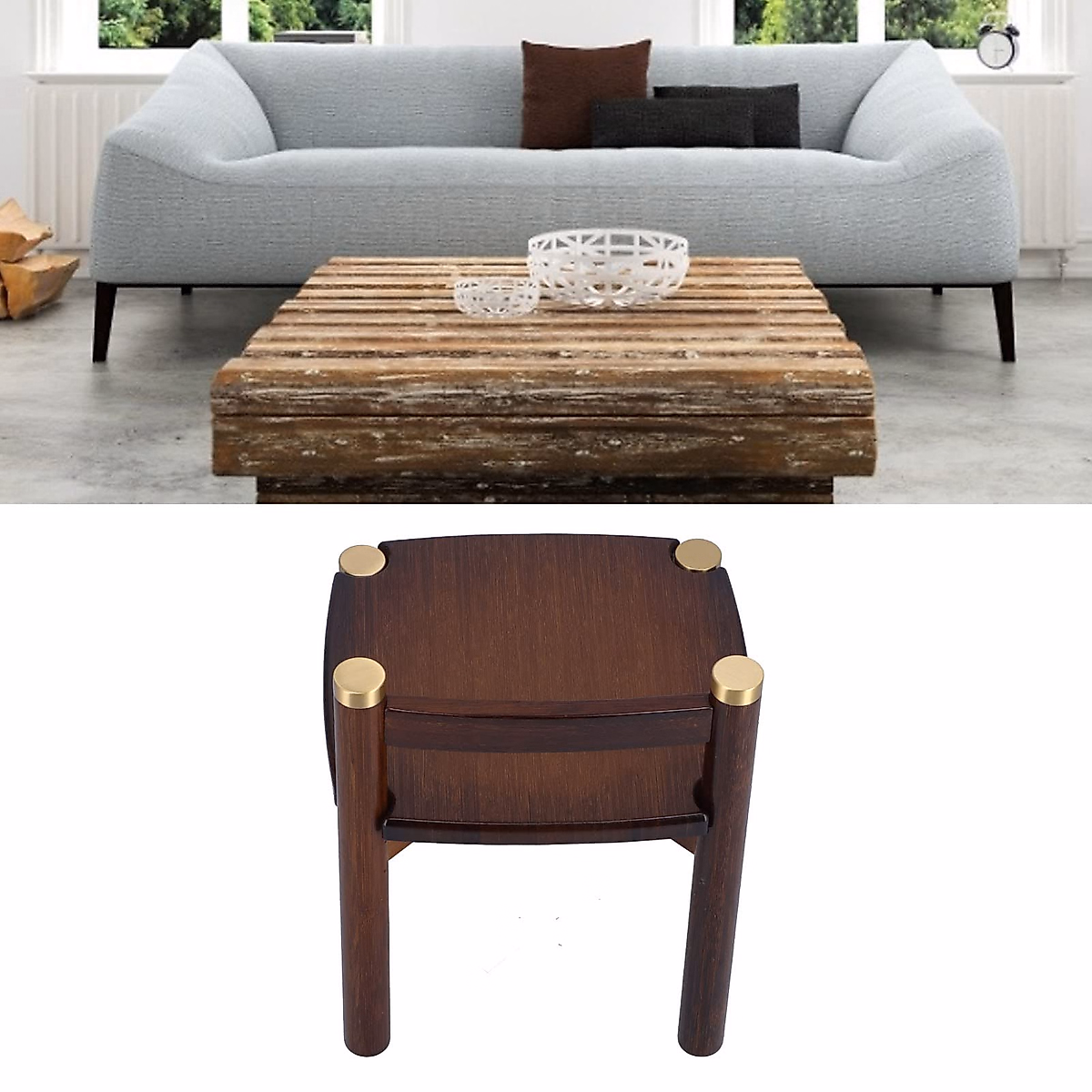 XPSSJMU Kid Chair, Bamboo Chair with Lovely Stylish Innovative Durable Low Dining Chair for Home Garden Courtyard, Easy and Quick to Install, Anti-Collision Rounded Corner Design