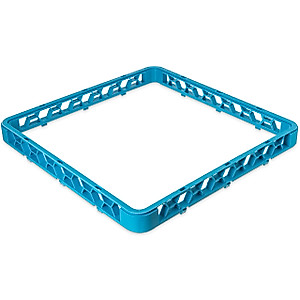 Carlisle FoodService Products RE14 OptiClean Polypropylene Open Glass Rack Extender, 19-3/4" Length x 19-3/4" Width x 1-3/4" Height, Blue (Case of 6)