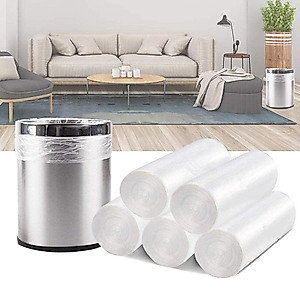 Small Trash Bags, Magesh 4 Gallon Trash Bags/Garbage Bags, Strong Wastebasket Liners for Bathroom Bedroom Office Trash Can, 125 Counts