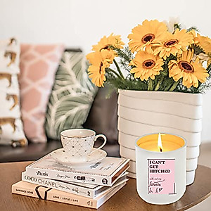 Lihome Bridesmaid Gifts - Maid of Honor Gifts, Bridesmaid Proposal Gifts, Will You Be My Bridesmaid, Funny Bridesmaid Scented Candles Handmade Ceramic Jar 11.5oz Natural Soy Wax(Sandalwood Rose)