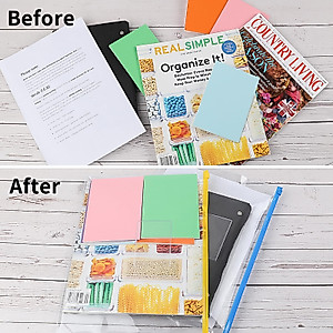 EOOUT 36pcs Plastic Envelopes Poly Zip Envelope Zipper File Folders, A4, Letter Size, 11 Colors, for School and Office Supplies