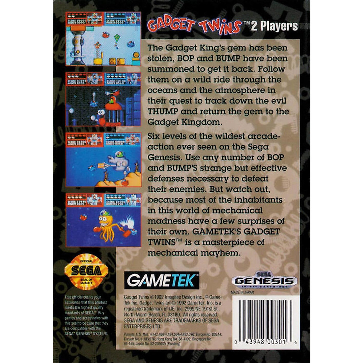 Gadget Twins - Sega Genesis