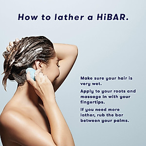 HIBAR - Soothe Shampoo Bar - For Dry, Itchy, Flaky Scalps - Improves Scalp Health - With Willow Bark Extract & Salicylic Acid - Plastic-Free - Soap, Paraben & Sulfate-Free - Color Safe - 1 Solid Bar