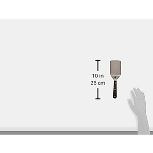 Sabatier Triple Rivet Stainless Steel Wide Turner, 9.65-Inch, Black