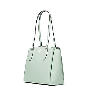 KATE SPADE MONET LARGE TRIPLE COMPARTMENT TOTE SHOULDER BAG CRYSTAL BLUE LEATHER
