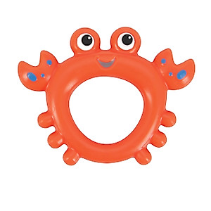Nuby Starfish Ring Toss Bath Toy, Includes 3 Toss Rings (Crabfish, Tropical Fish and Seahorse)
