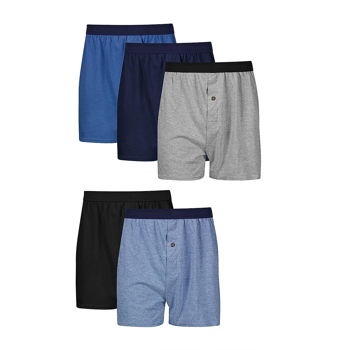 Hanes Men's 5-Pack Comfortsoft Boxer with ComfortFlex Waistbands, Assorted, Medium