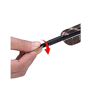 PANDARUS Archery 31-Inch Carbon Hunting Arrows, Turkey Feather Fletching with Replaceable Points, Targeting Practice Arrows Spine 500 for Recurve bow, Longbow, Traditional bow (Black flower)