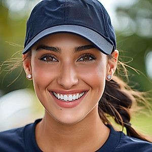 ChicSilver Baseball Earrings for Women 925 Sterling Silver Ball Stud Earrings for Women Men Sports Accessories Jewelry Fans Gift