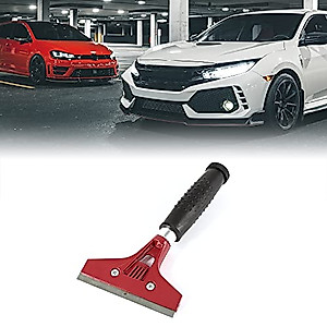 uxcell Car Window Cleaner Anti-Slide Handle Metal Blade Ice Snow Scraper