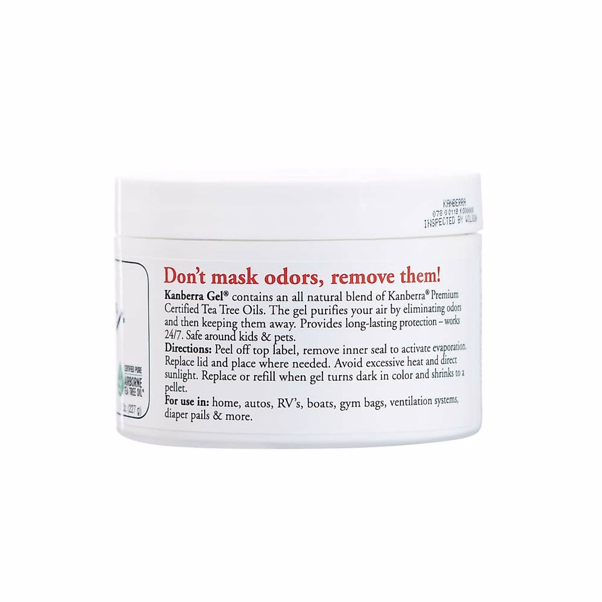 KANBERRA GEL 524003 Natural Air Purifier Gel, 8-Ounce