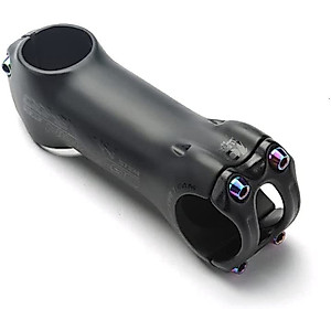 ZECHAO Carbon Bike Stem,Titanium Alloy Screws Road Bike Stem 31.8mm 6/17 Degree Bike Stem Carbon Mountain Cycling Part Bike Stem (Color : 17 Degree, Size : 90mm)