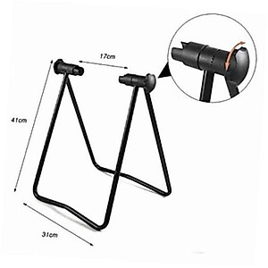 Toxz Aluminum Portable Bike Stand,Bicycle Repair Rack Parking Stand,Folding Bike Wheel Holder Repair Stand Hub Kickstand