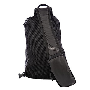 Eddie Bauer Stowaway Packable 10L Sling 3.0 Made from Polyester with Lightly Padded Shoulder Strap, Oynx