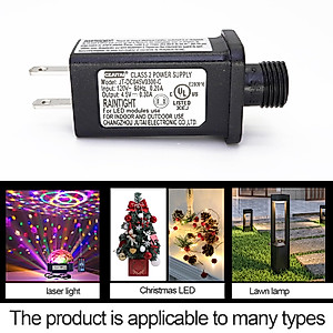 Power Supply, Transformer for CZJUTAI JT-DC045V0300-C IP44 4.5V1.35W for Christmas Lighting, String Light, Projector Light, Lawn Lamp, Inflatable Device (1 Pack of)