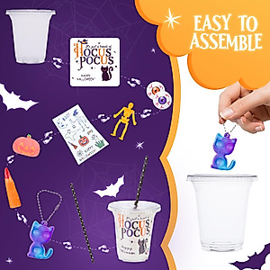 Funeta Halloween Party Favors Bulk - 30 Pack Halloween Toys, Halloween Goodie Bag Fillers, Halloween Gifts for Kids, Halloween Treats Non Candy, Halloween Classroom Favors, Teal Pumpkin Project