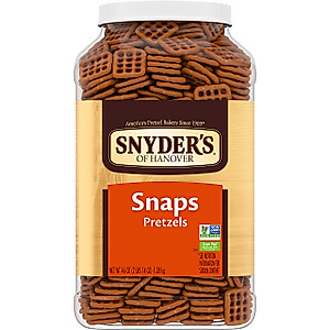Snyder's of Hanover Pretzel Snaps, 46 Oz Canister