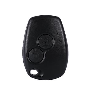 Qiilu 2 Button Key Fob for Renault Clio III 2006-2010 for Renault Kangoo II 2009-2012 for Reanult Master 2010- for Renault Modus Remote 2 Buttons Auto Car Key Fob Shell Cover Case Replacement