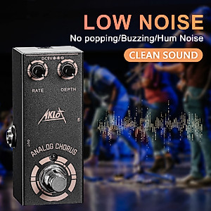 High Gain Distortion Guitar Pedal, AKLOT Electric Effects Pedals Mini Single Type DC 9V True Bypass