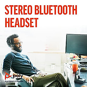 Poly - Voyager Focus 2 Office USB-A (Plantronics) - Bluetooth Stereo Headset with Boom Mic - USB-A PC/Mac/Desk Phone Compatible - Active Noise Canceling - Works with Teams (Certified), Zoom & More