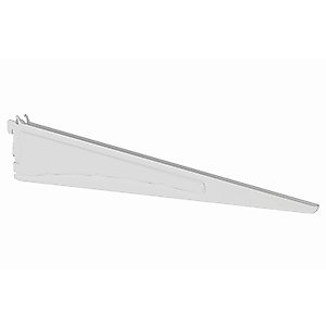 ClosetMaid 2854 ShelfTrack Locking Shelf Bracket for 16 in. Deep Wire Shelving, for Adjustable Closet Systems, 1-Pack, White