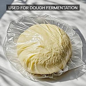 100PS Disposable Shower Caps, Plastic Clear Shower Caps, lengthening and thickening Hair Caps for Hair dyeing assistance, Hotel and Hair Salon, Home Use, Portable Travel (Size 20.5"/52cm）