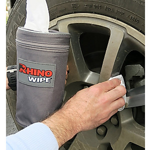 Rhino Wipe® Tote System With 75 Strong Dry Wipes - DON'T MESS WITH THE RHINO