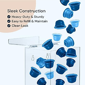 SimplyImagine Wall-Mounted Glove Dispenser for Emesis Bags, Hairnet, Face Mask, Laundry Pods, Safety Glasses, Earplugs- Acrylic Medical Shoe Covers, Safety Goggles, Toys, Hair Accessories, Beard Nets