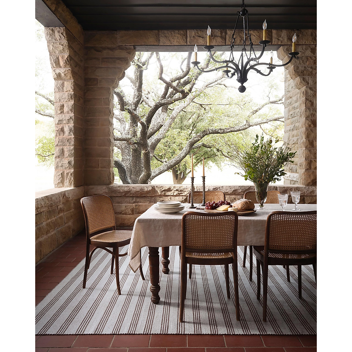 Loloi Magnolia Home by Joanna Gaines x Charlie Silver/Bark 5'-0" x 7'-6" Area Rug