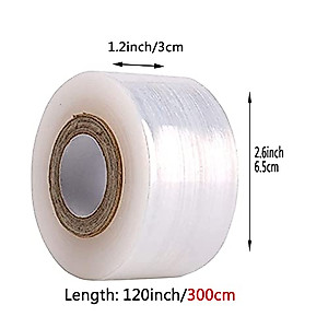 damotec Grafting Tape Grafting Film for Plants, 3 Pack Stretchable Garden Grafting Tape Plants Repair Budding Tapes for Floral Fruit Tree and Poly Budding Tape