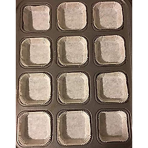 Cakesupplyshop Item#885y - 50pack Square Brownie Baking Cups Pan Liners