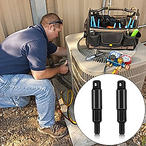 Btanadi Hvac Service Wrench Tools: 2 PCS Step Hexagon Key Adapter Air Conditioner Valve for Ratchet Wrench Hexagon Bit Adapter Kit, for Air Refrigeration Tools and Equipment Repair Tools Clearance